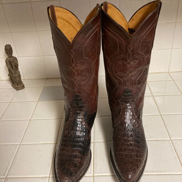 Tony Lama | Shoes | Tony Lama Hornback Lizard Usa Leather Cowboy Boots ...